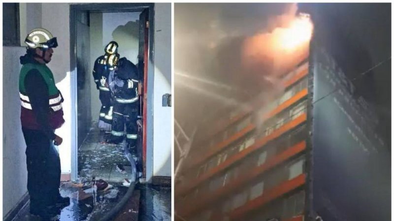 Bomberos de CDMX se rifan y combaten fuerte incendio en edificio Canadá