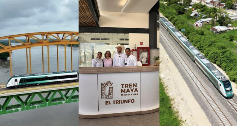 ¡Tren Maya llega a Tabasco! Ya operan las estaciones en Balancán y ...