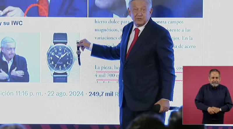 ¿Cuánto cuesta el reloj que usa el presidente Andrés Manuel López Obrador?