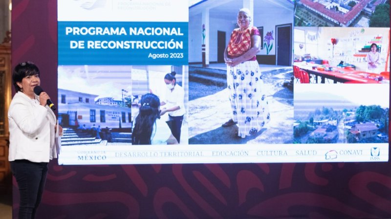 Gobierno de la 4T avanza 99% en el Programa Nacional de Reconstrucción